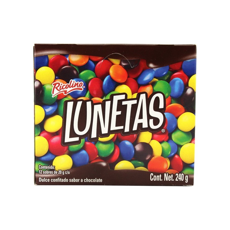 1930 Choco Lunetas sobres 12pz Ricolino - Fiesta y Toys